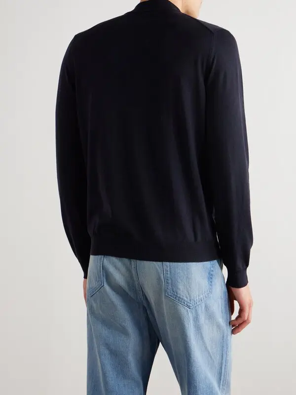 SLOWEAR Virgin Wool-blend Mock-neck Sweater