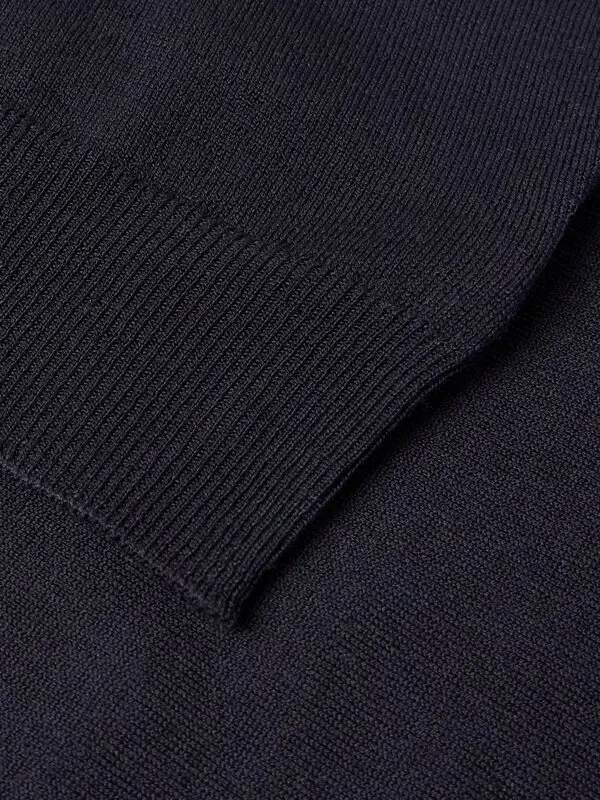 SLOWEAR Virgin Wool-blend Mock-neck Sweater