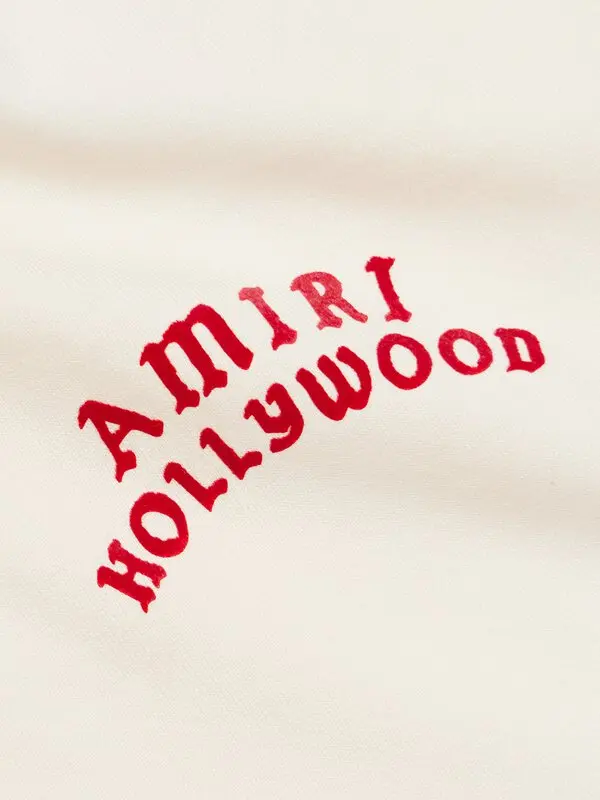 Amiri Hollywood Logo-print Cotton-jersey T-shirt