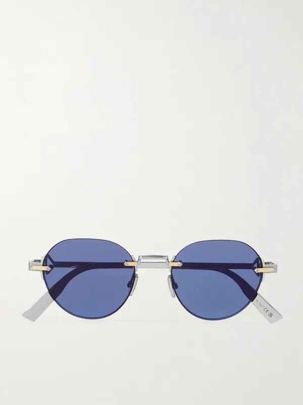 Dior Cd Diamond R5u Rimless Sunglasses - Silver