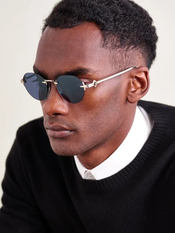 Dior Cd Diamond R5u Pantos Sunglasses - Silver