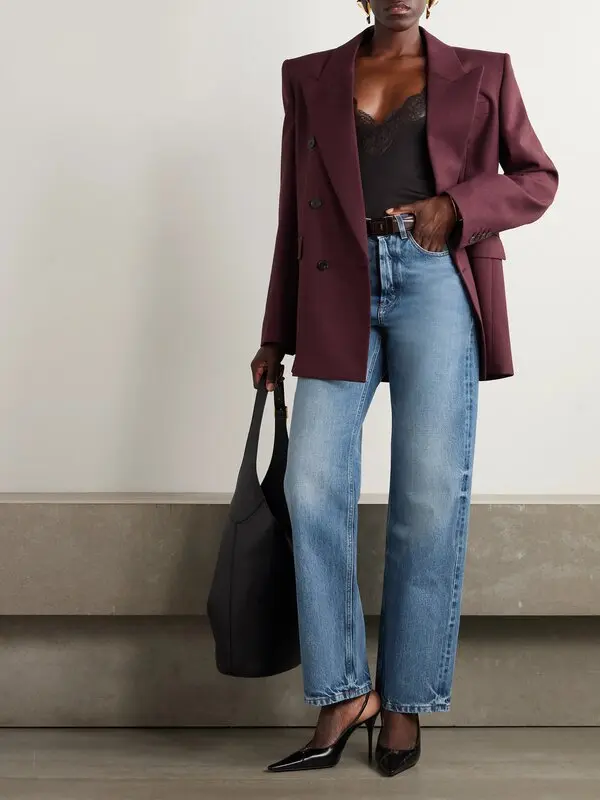 Saint Laurent High-rise Wide-leg Jeans