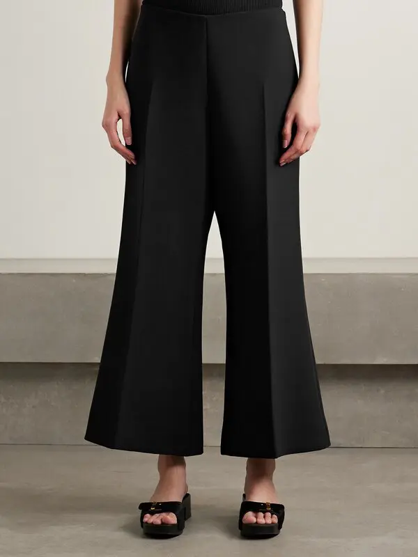 Khaite Walter Crepe Flared Pants