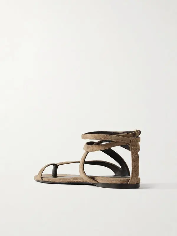 Khaite Aimee Suede Sandals
