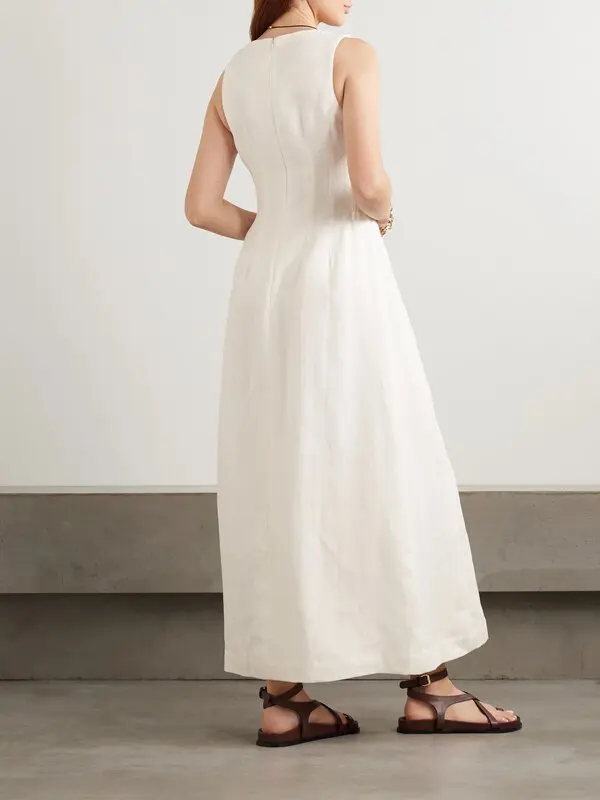 knee length dresses for ladies Melia Maxi Dress White main image 1