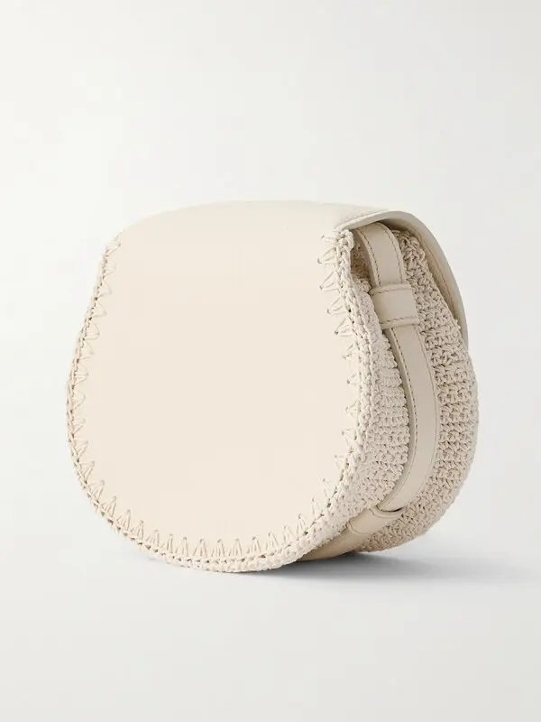 Chloé Marcie Textured-leather Shoulder Bag - Neutrals