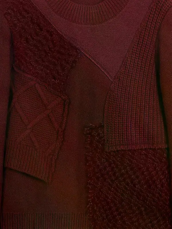 Ports 1961 Patchwork Wool Sweater