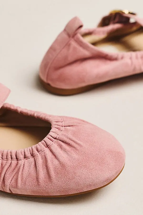 Dolce Vita Caely Buckle Ballet Flats - Blush