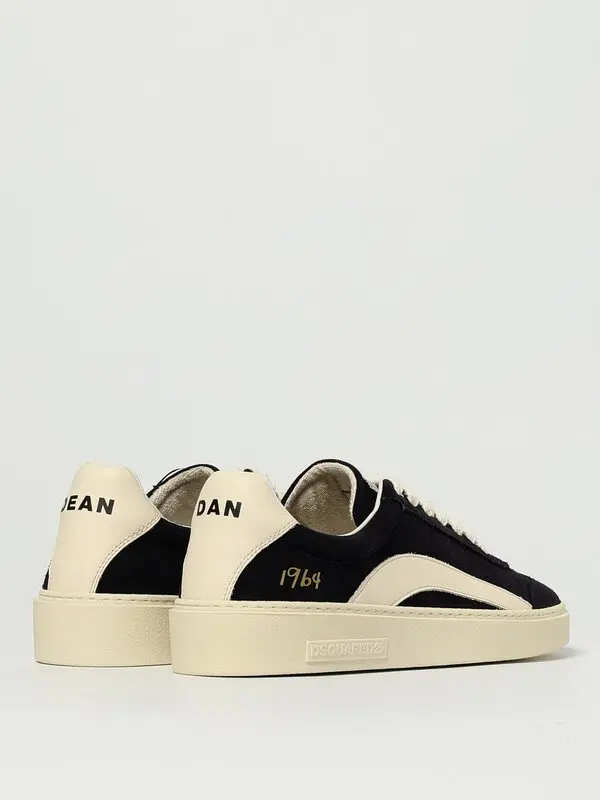 Dsquared2 Lace-up Suede Sneakers - Navy