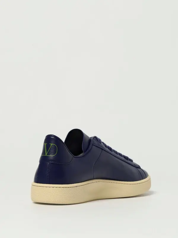 Valentino Garavani V" Logo Leather Sneakers - Blue