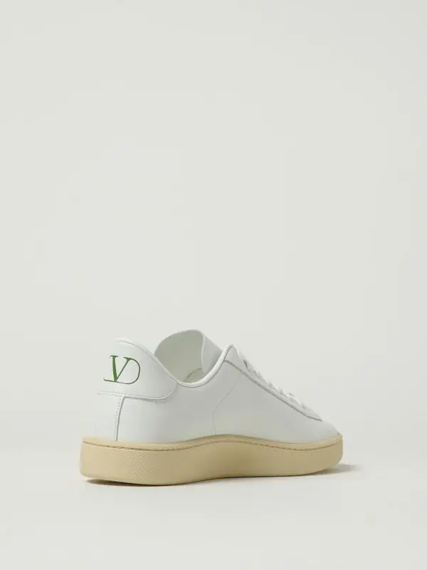 Valentino Garavani Lace-up Leather Sneakers - White