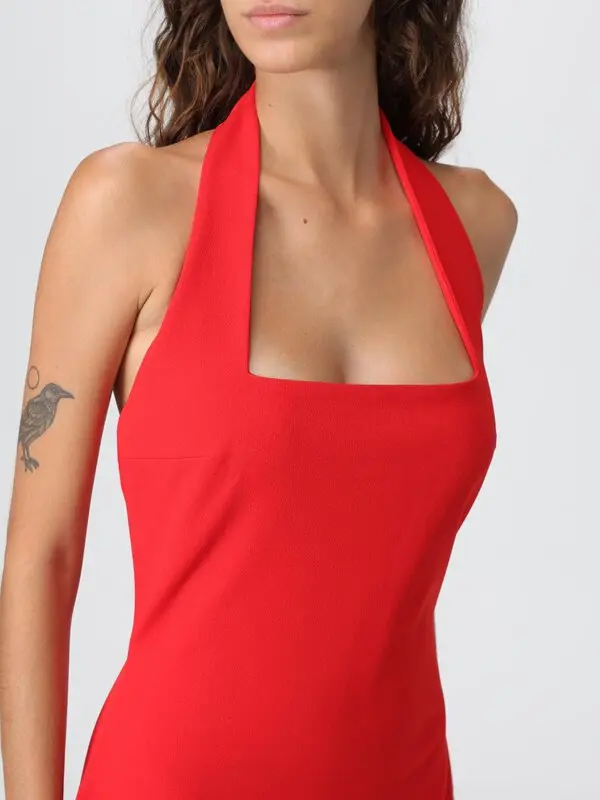 Solace London Halterneck Maxi Dress - Red