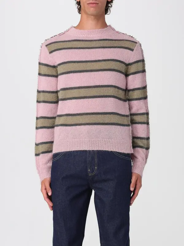 Marni Striped Knit Sweater - Pink