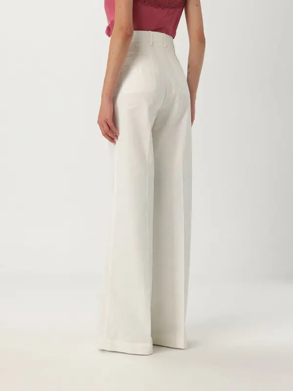 Chloé Wide Leg Trousers - Milk