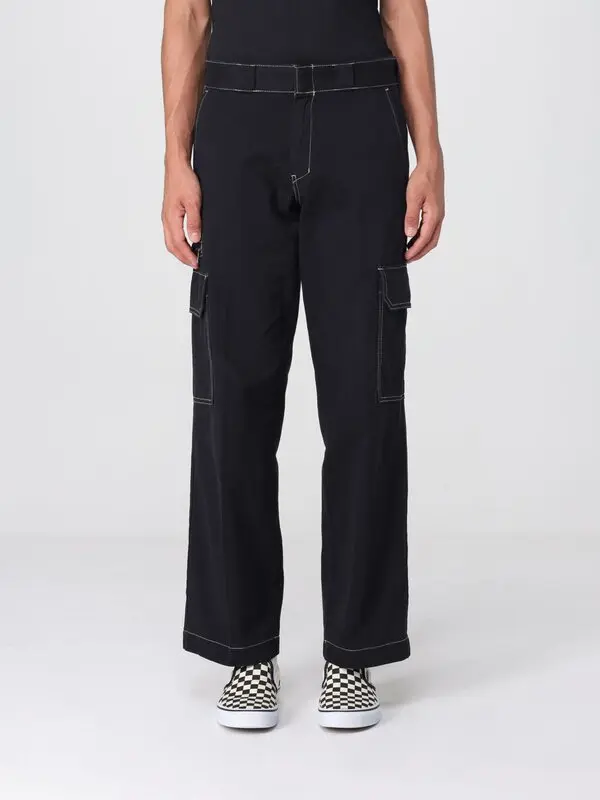 Dickies Cargo Pants With Contrast Stitching - Black