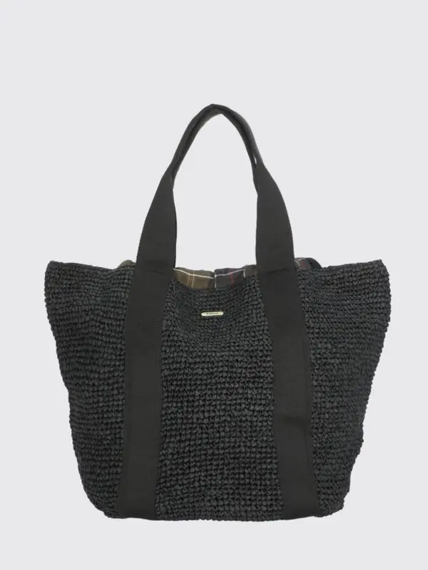Barbour Woven Tote Bag - Black