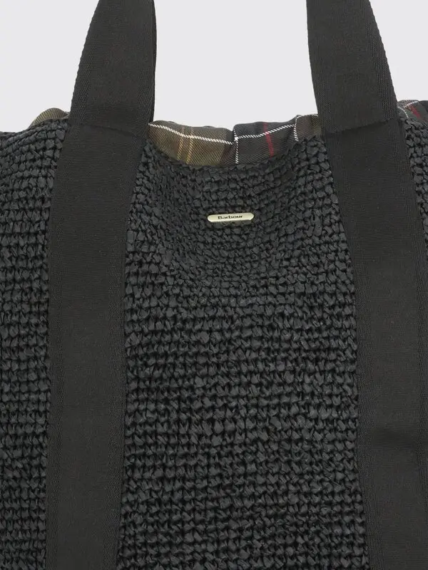 Barbour Woven Tote Bag - Black