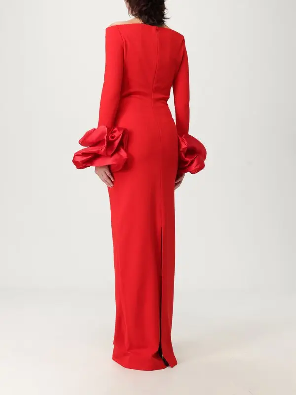 Solace London Long Sleeve Gown - Red