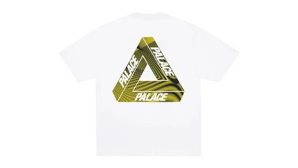 PALACE Trivex T-shirt - White/yellow