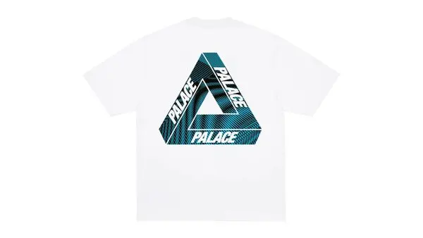 PALACE Trivex T-shirt - White/blue