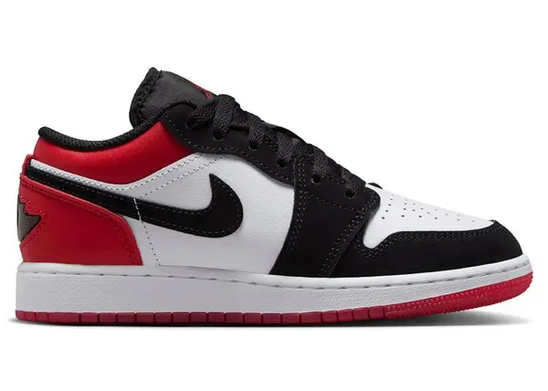 JORDAN 1 Low Se Toe - White/varsity Red/black