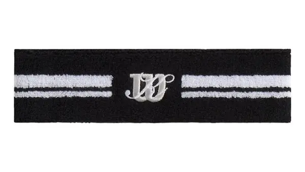 Kith X Wilson Terry Stripe Headband - Black