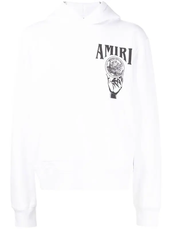 Amiri Crystal Ball Hoodie - White