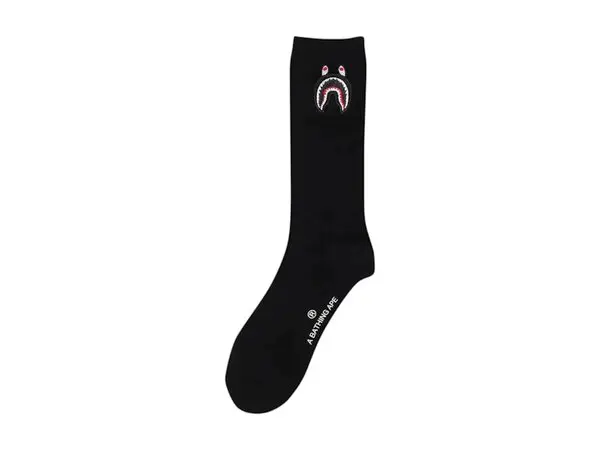 A BATHING APE 1st Shark Socks - Black