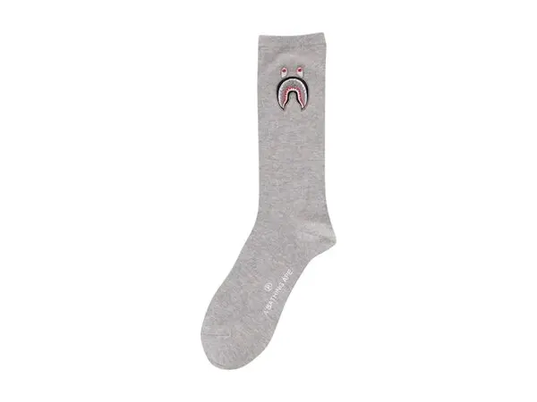A BATHING APE 1st Shark Socks - Gray