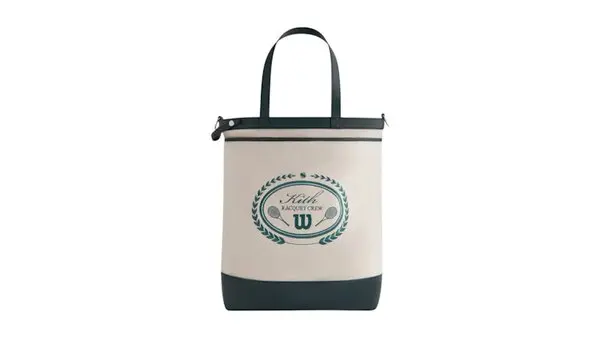 Kith X Wilson Leather Trimmed Canvas Tote - Stadium