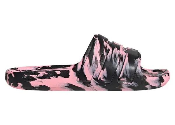 Adidas Adilette Flow Slides - Pink Spark/core Black