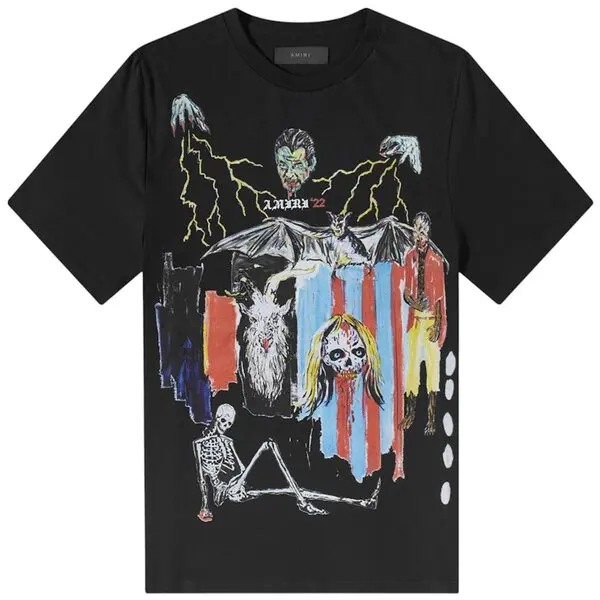Amiri Blood 38' Tee Shirt - Black
