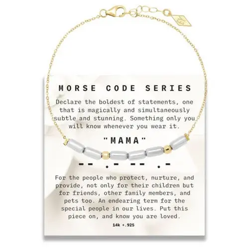 ELLIOT YOUNG Morse Code Chain Bracelet - Mama