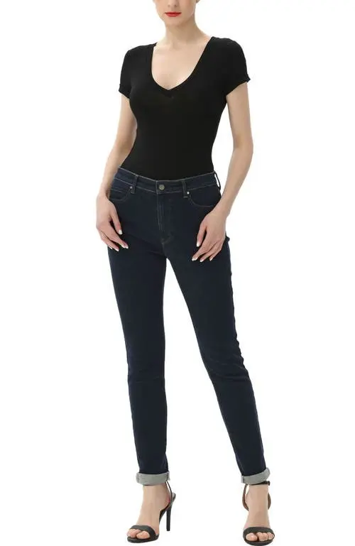 KIMI + KAI V-neck Bodysuit - Black