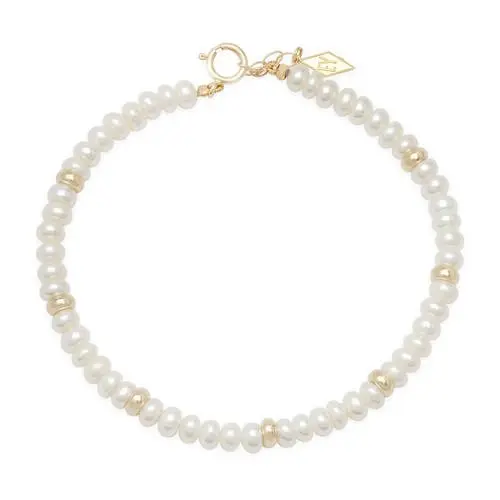 ELLIOT YOUNG 14k Gold Gemstone Healing Bracelet - White