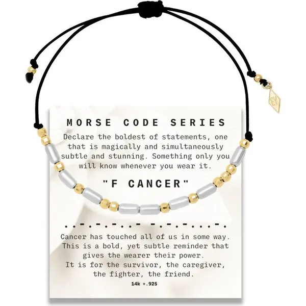 ELLIOT YOUNG Morse Code Bracelet - Fcancer
