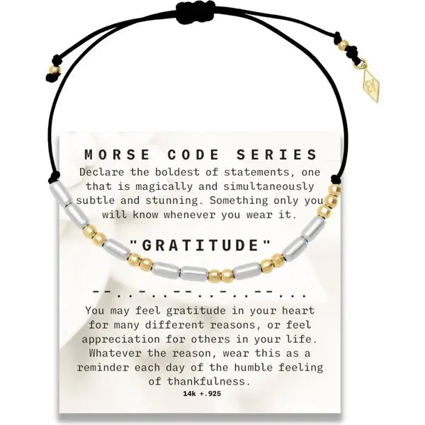 ELLIOT YOUNG Morse Code Bracelet - Gratitude