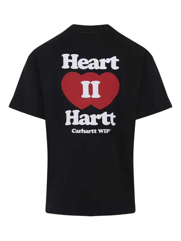 Carhartt Work In Progress Heart Ii Hartt T-shirt - Black