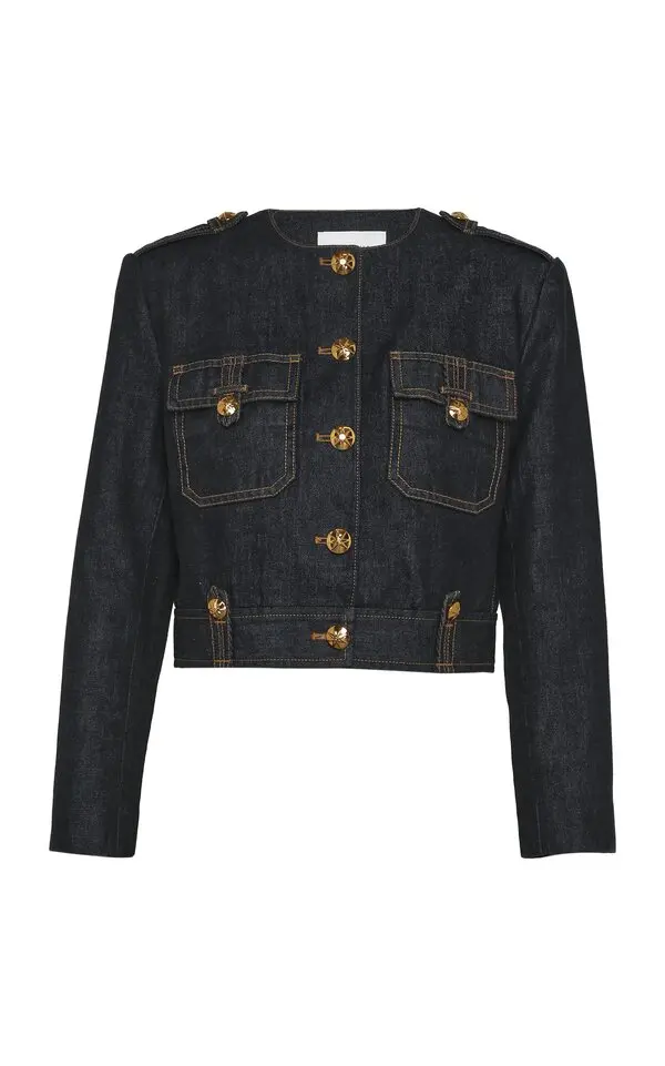 Zimmermann Rebellion Denim Jacket - Dark Wash