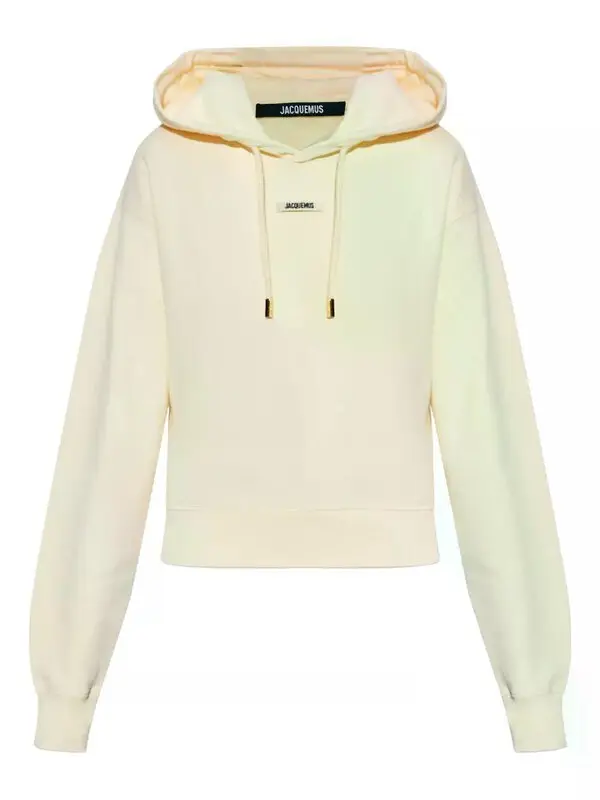 Jacquemus Logo-patch Hoodie - Neutrals