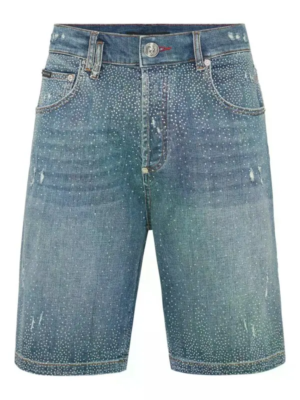 Philipp Plein Rhinestone-embellished Shorts