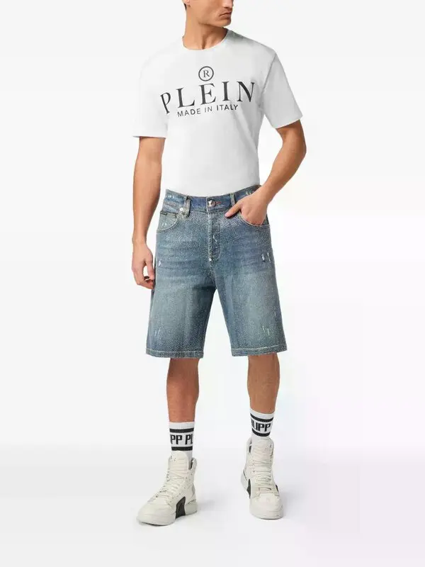 Philipp Plein Rhinestone-embellished Shorts