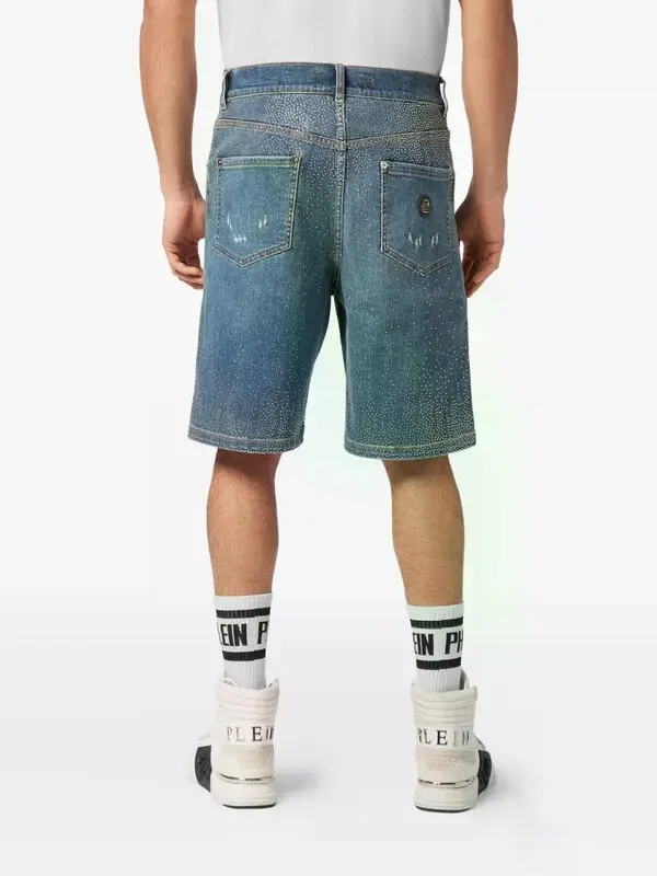 Philipp Plein Rhinestone-embellished Shorts