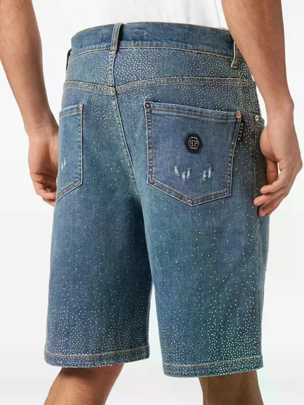Philipp Plein Rhinestone-embellished Shorts