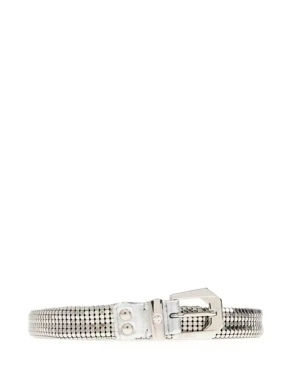 Versace Brass Belt - Silver