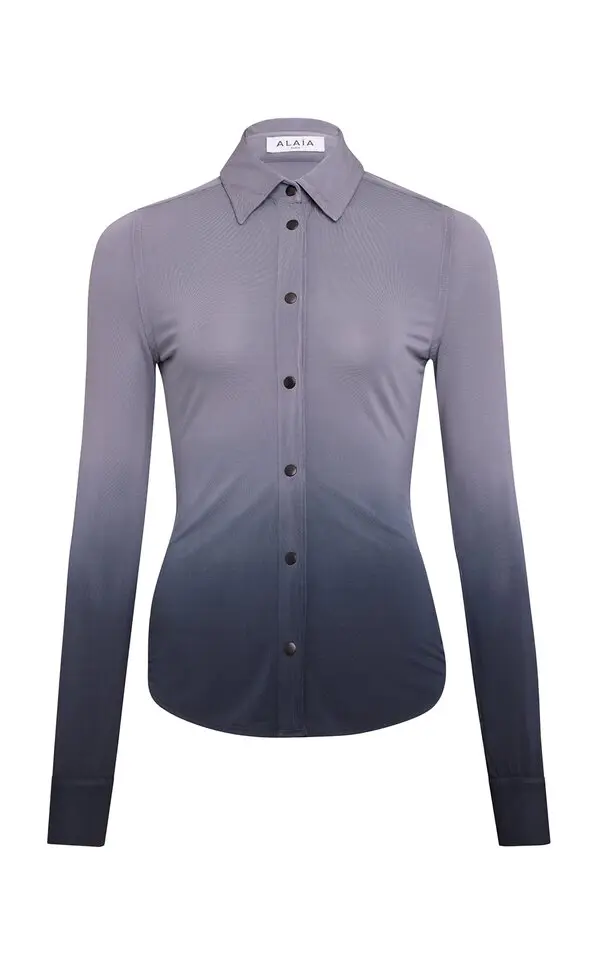 Alaïa Ombre Jersey Shirt - Grey