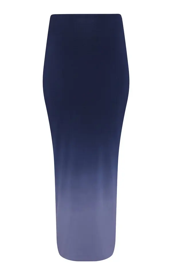 Alaïa Ombre Jersey Maxi Skirt - Grey
