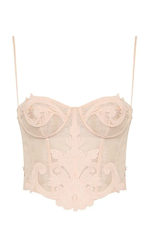 Zimmermann Rebellion Filigree Bodice - Pink