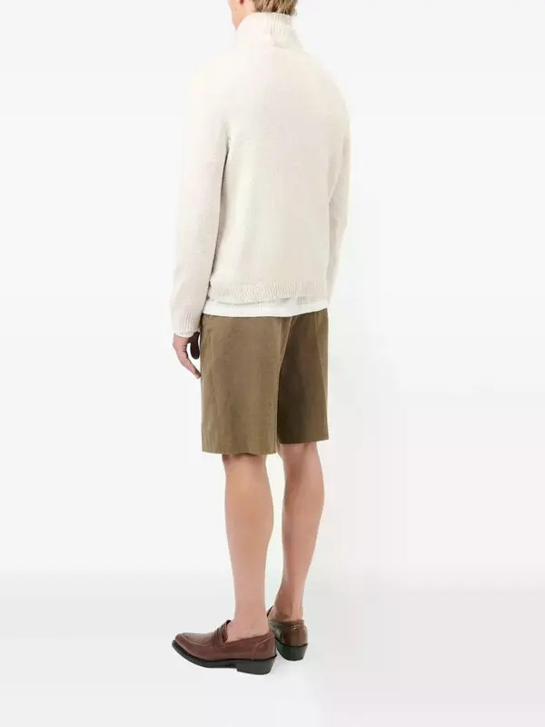 Our Legacy Stand-collar Zip-up Cardigan - Neutrals