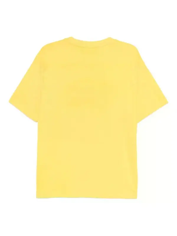 CHOCOOLATE Logo-embroidered T-shirt - Yellow
